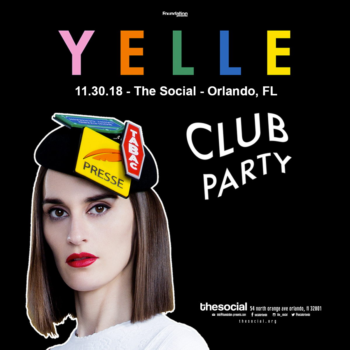 WIN TIX: YELLE at The Social in Orlando! | Tuesday, October 30, 2018 ⋆ ...
