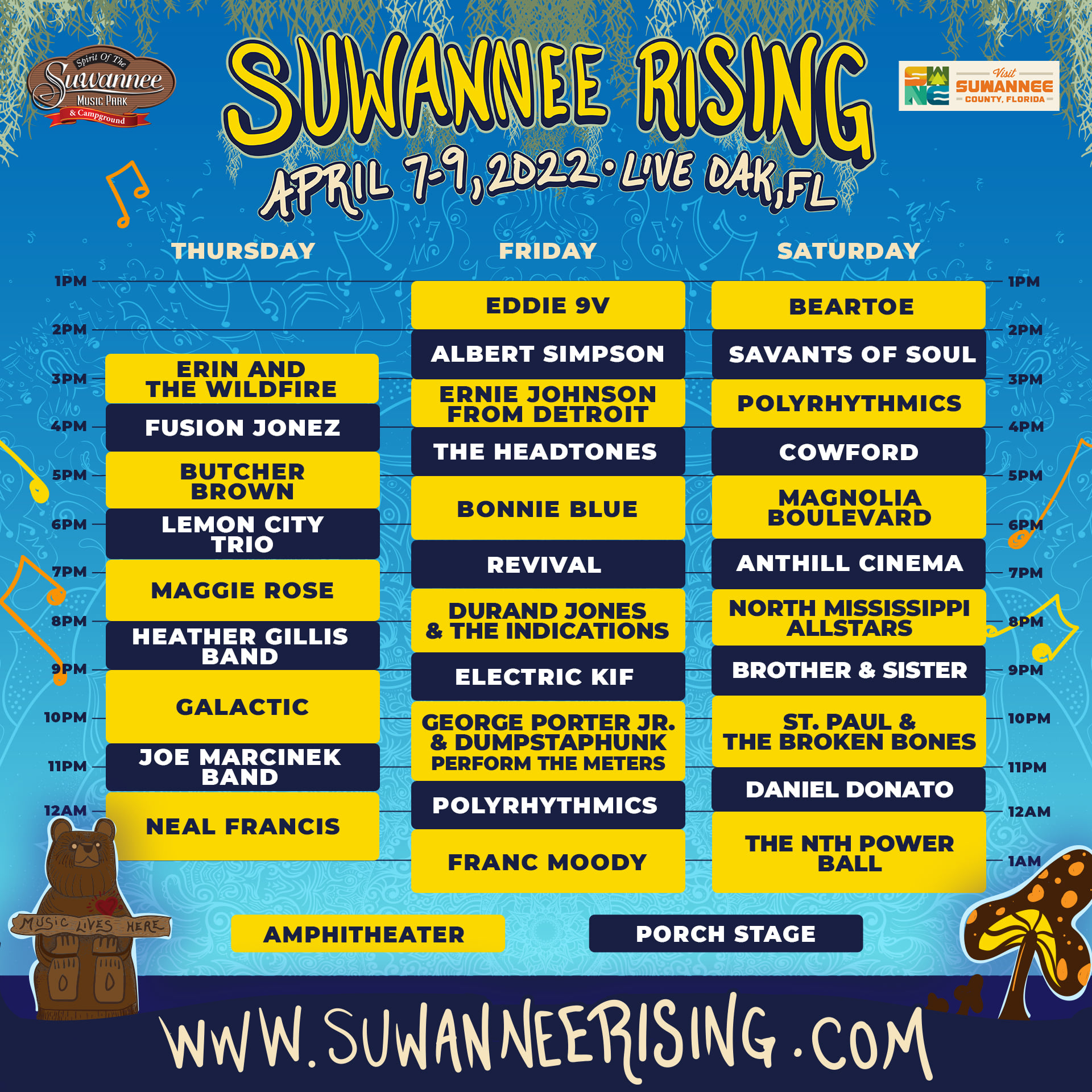 REVIEW + PHOTOS: Suwannee Rising Music Festival 2022 ⋆ Shows I Go To ...