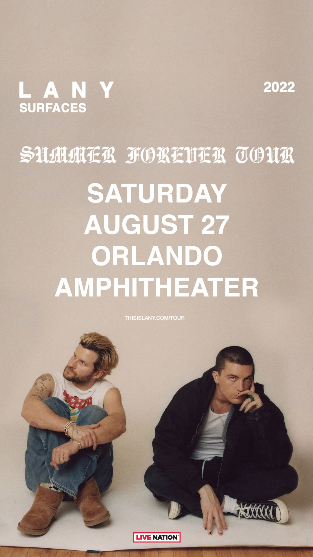 GIVEAWAY — LANY w/ Surfaces at Orlando AMP (Aug 27) ⋆ Shows I Go To | 🎤 ...