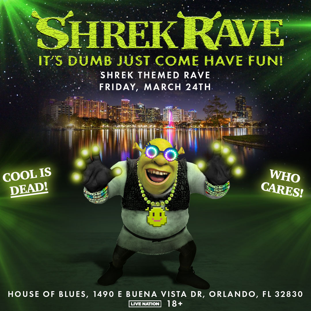 FREE GUEST LIST — Swamps Across America (aka Shrek Rave) at House of ...