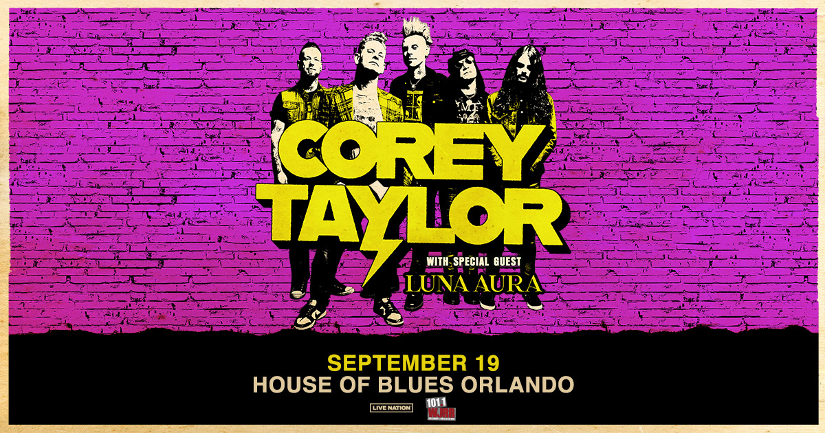 GIVEAWAY — Corey Taylor at House Of Blues Orlando (Sep 19) ⋆ Shows I Go ...
