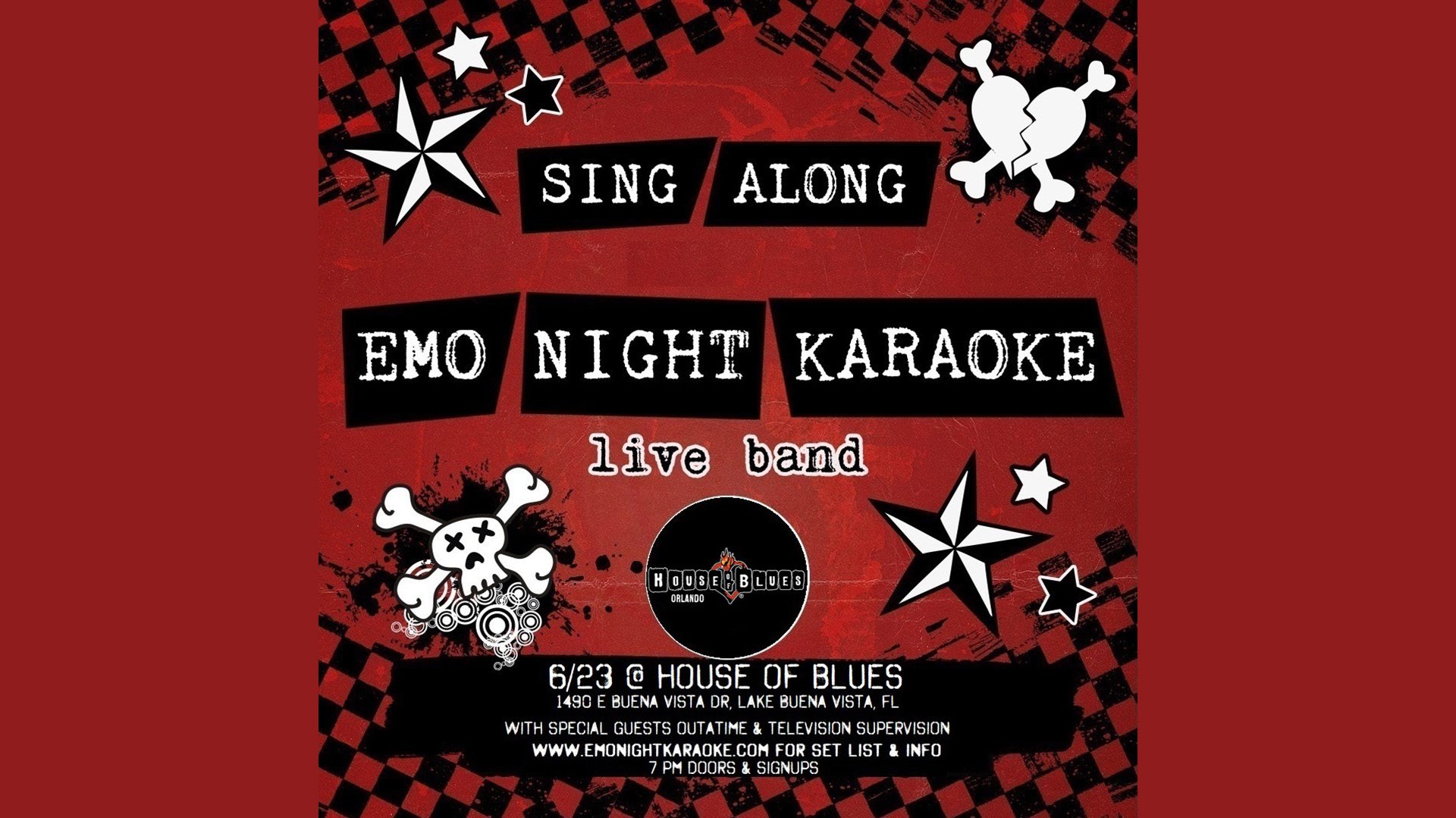 GIVEAWAY — Emo Night Karaoke at House Of Blues Orlando (June 23) ⋆ ...