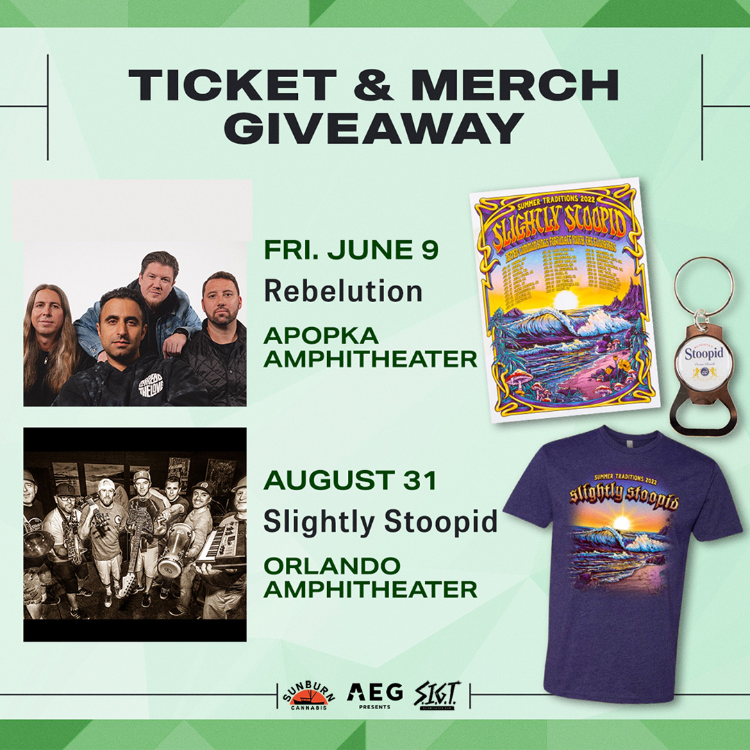 TIX+MERCH GIVEAWAY — Rebelution at Apopka Amp (June 09) + Slightly ...