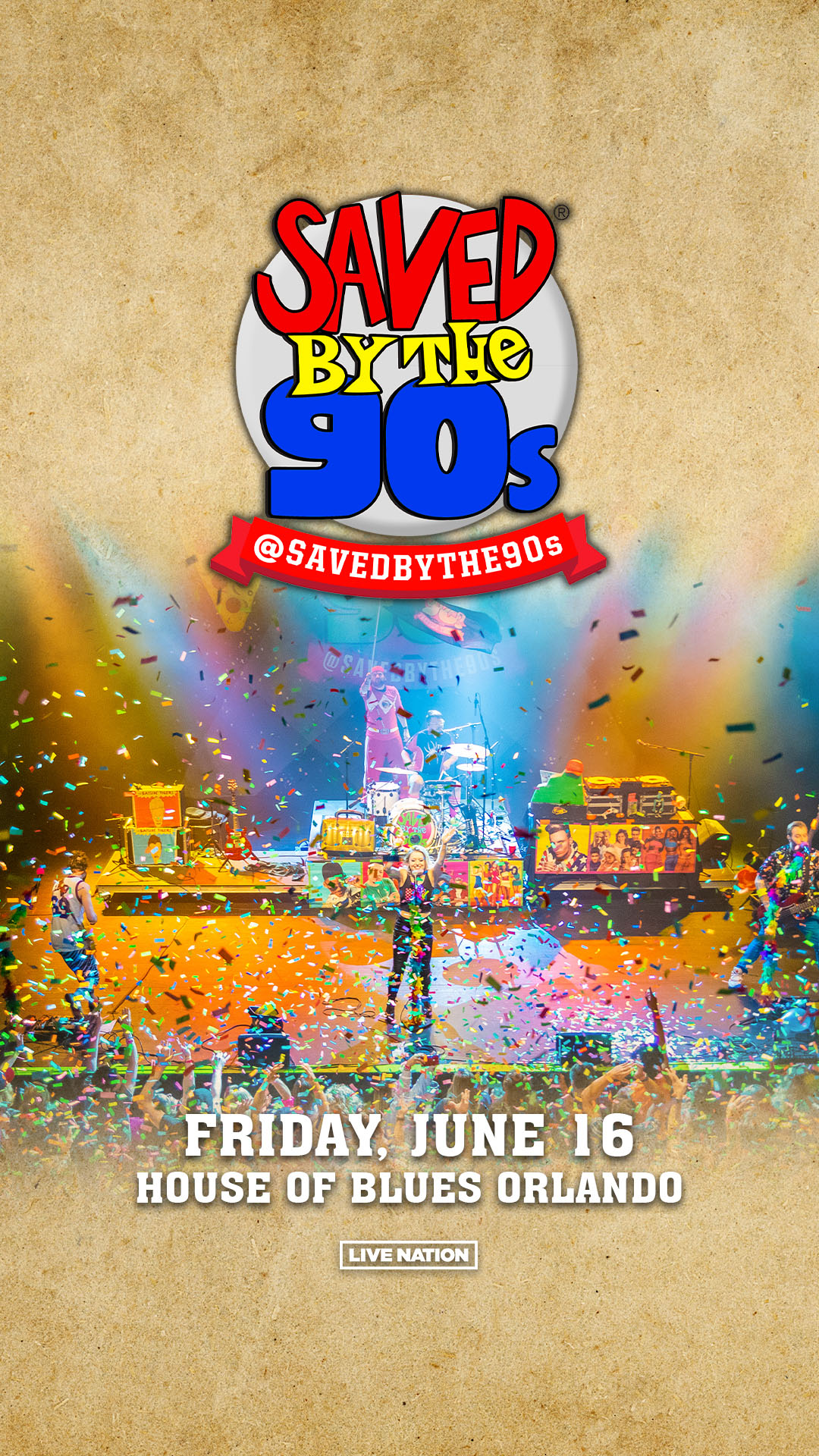 GIVEAWAY — Saved By The 90s (Tribute) at House Of Blues Orlando (June ...