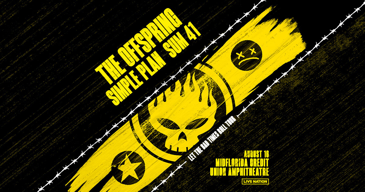 GIVEAWAY — The Offspring with Simple Plan & Sum 41 at MIDFL Amp (Aug 16 ...