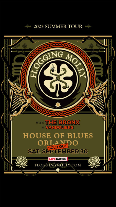 SOLD OUT GIVEAWAY — Flogging Molly w/ The Bronx & Vandoliers at HOB ...