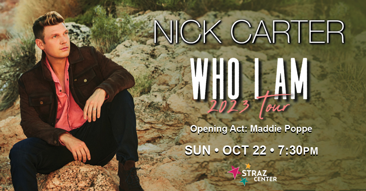 GIVEAWAY — Nick Carter at Straz Center Tampa (Oct 22) ⋆ Shows I Go To ...