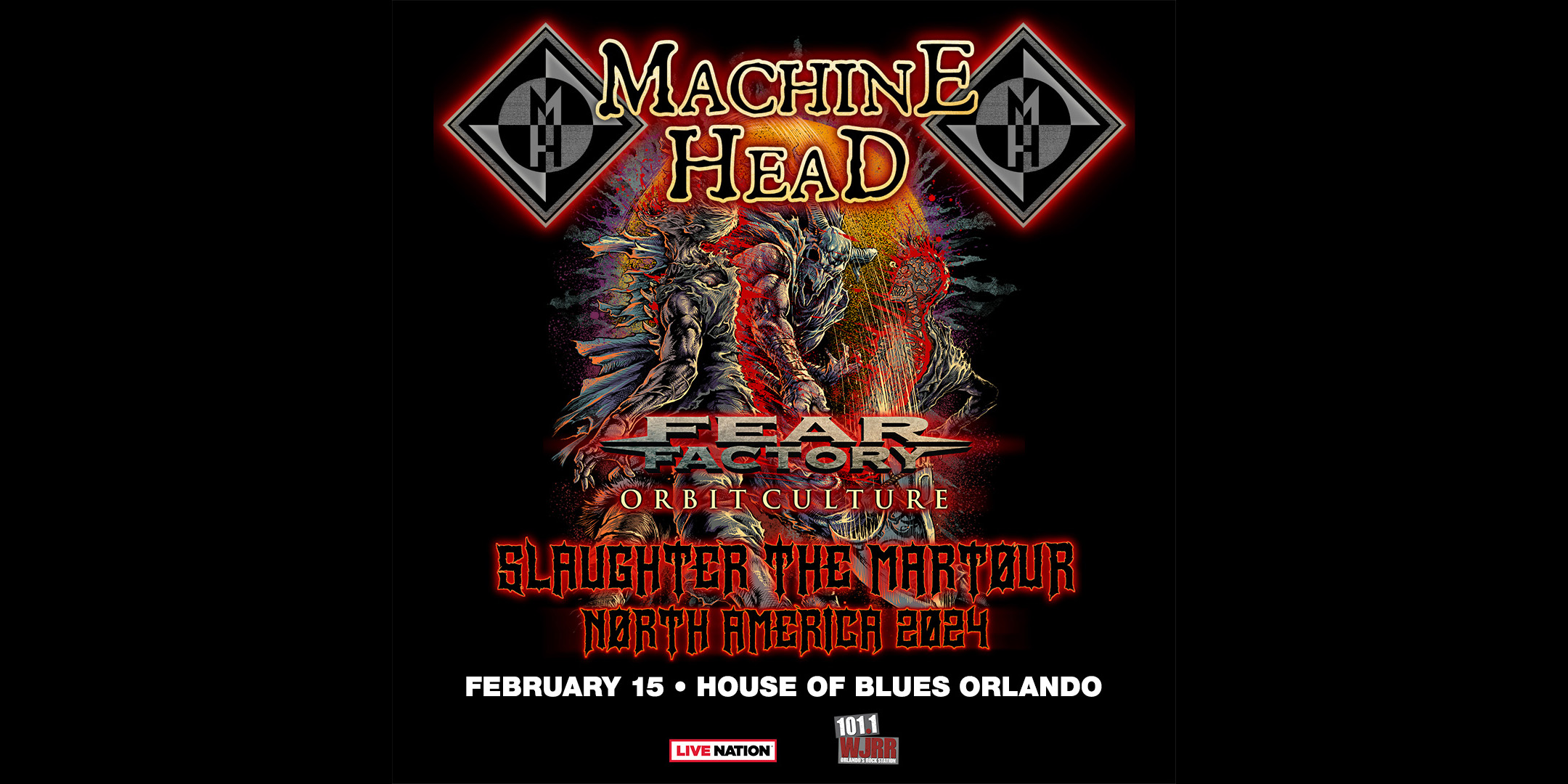 GIVEAWAY — Machine Head w/ Fear Factory at HOB Orlando (Feb 15) ⋆ Shows ...