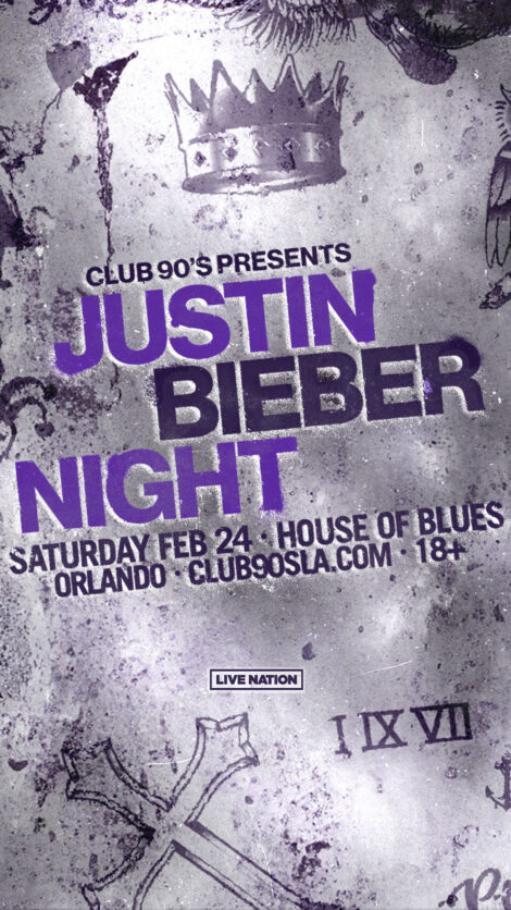 GIVEAWAY — Club 90s: Justin Beiber Night at HOB Orlando (Feb 24) ⋆ ...