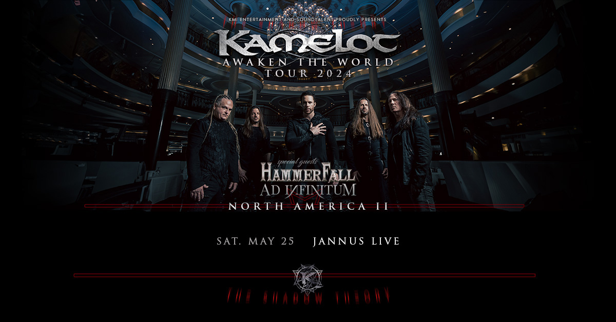 GIVEAWAY — Kamelot w/ Hammerfall, & Ad Infinitum at Jannus Live St ...