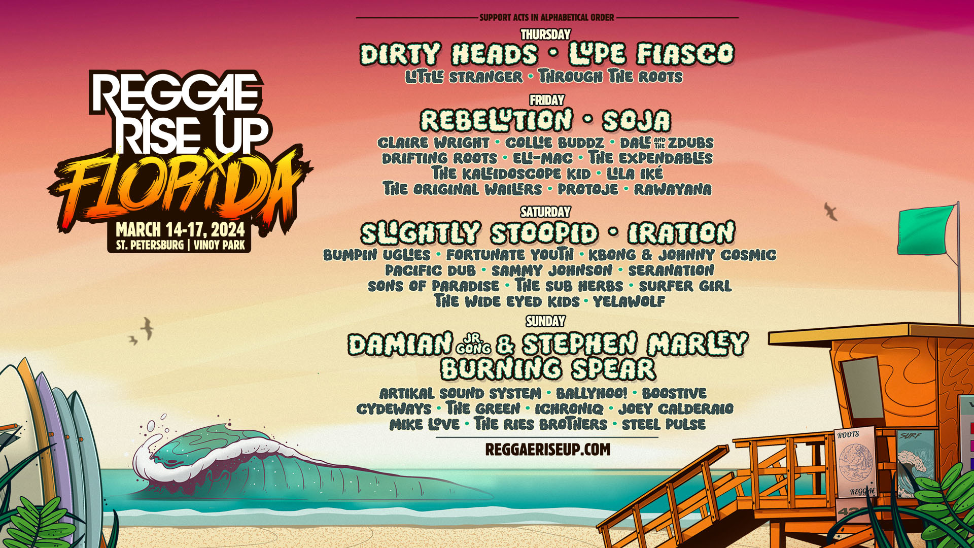 VIP GIVEAWAY — Reggae Rise Up Festival at Vinoy Park St. Pete (March 14 ...