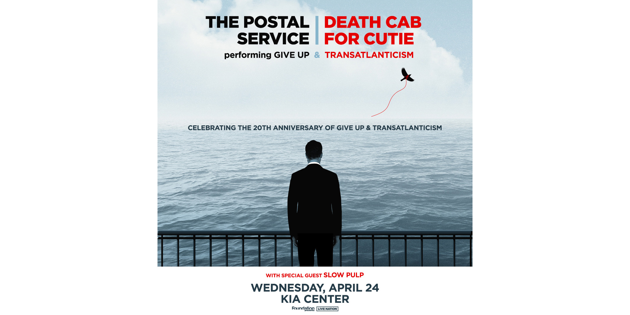 GIVEAWAY — Death Cab For Cutie x The Postal Service at Kia Center ...