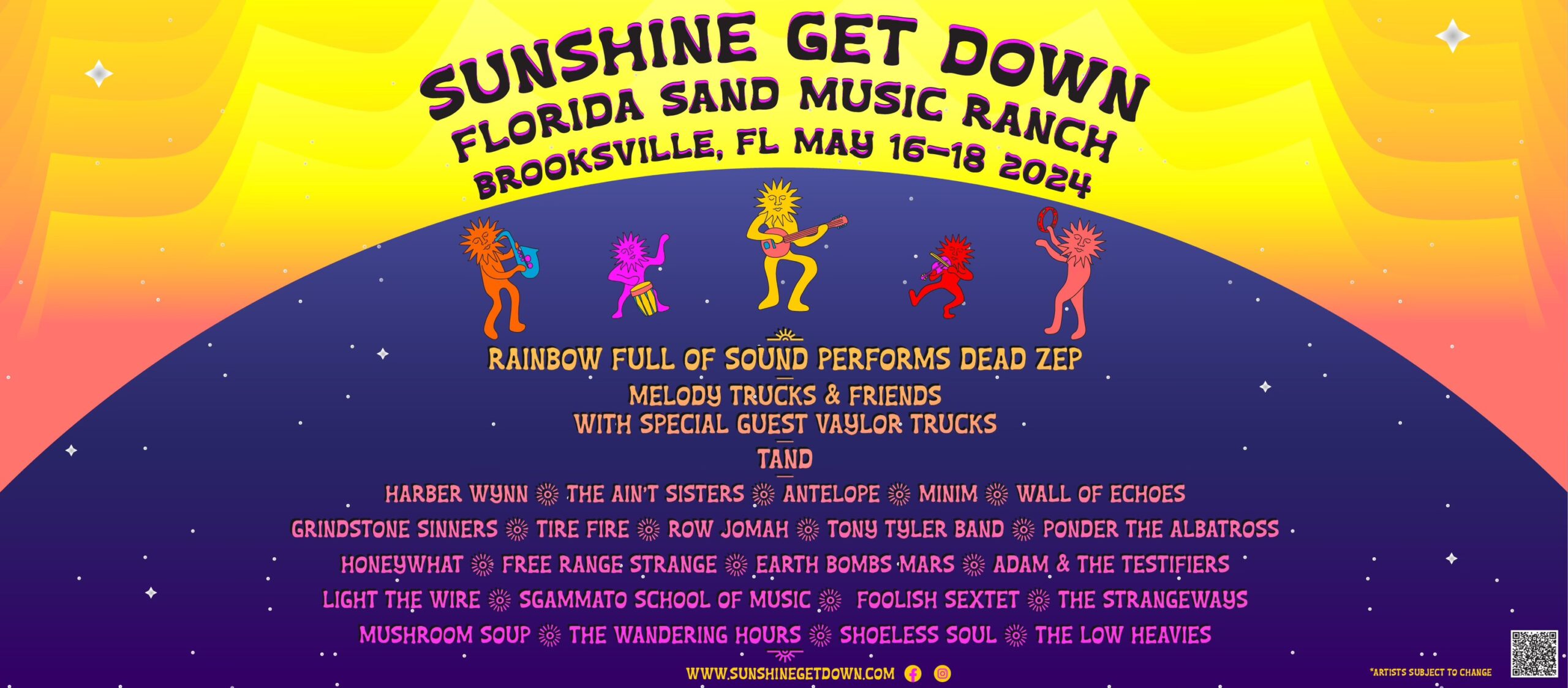 GIVEAWAY — Sunshine Get Down Festival (Set Times Inside) — Brooksville ...