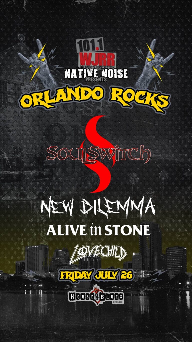 GIVEAWAY — WJRR Native Noise Presents: ORLANDO ROCKS! ft. Soul Switch ...