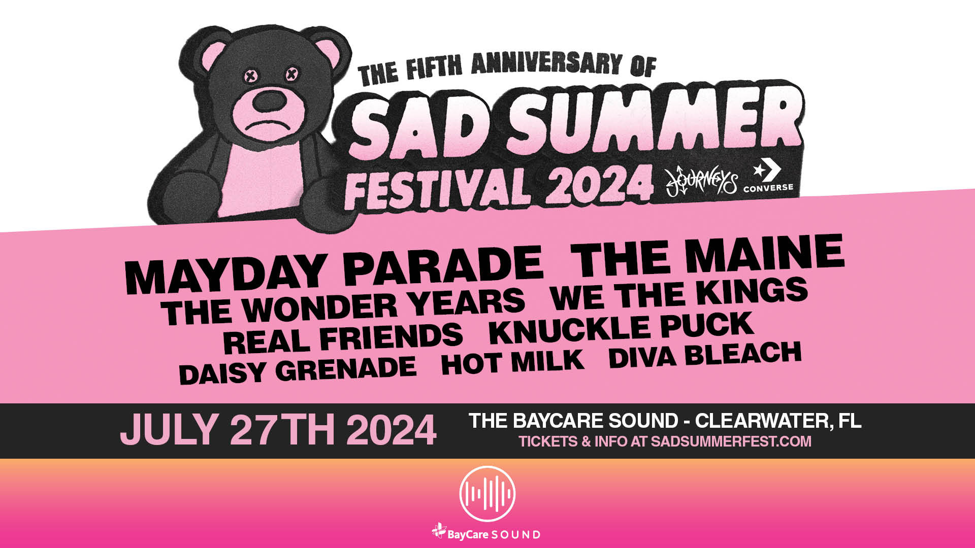 FESTIVAL GIVEAWAY — Sad Summer Festival at The BayCare Sound in ...