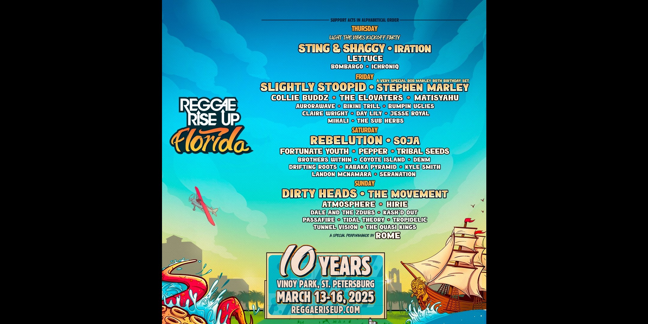 VIP GIVEAWAY — Reggae Rise Up Florida w/ Sting, Slightly Stoopid ...