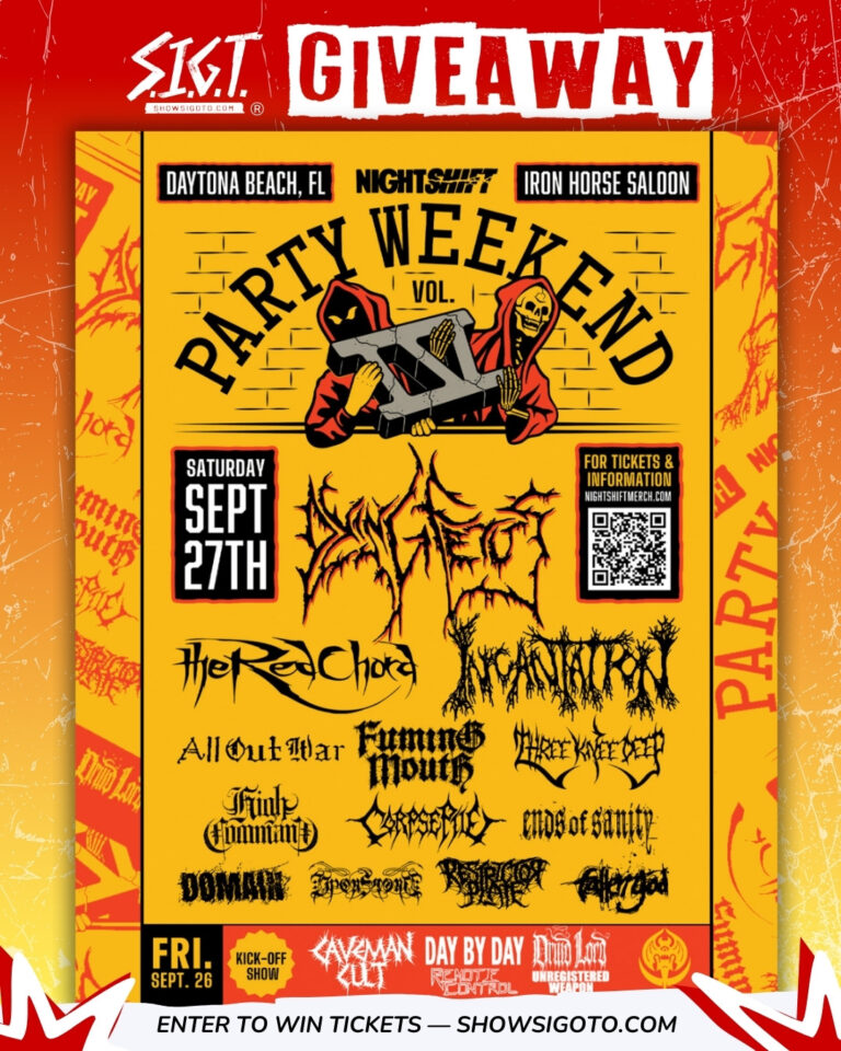 GIVEAWAY — Night Shift Party Weekend Vol 4 w/ Dying Fetus, The Red Cord ...